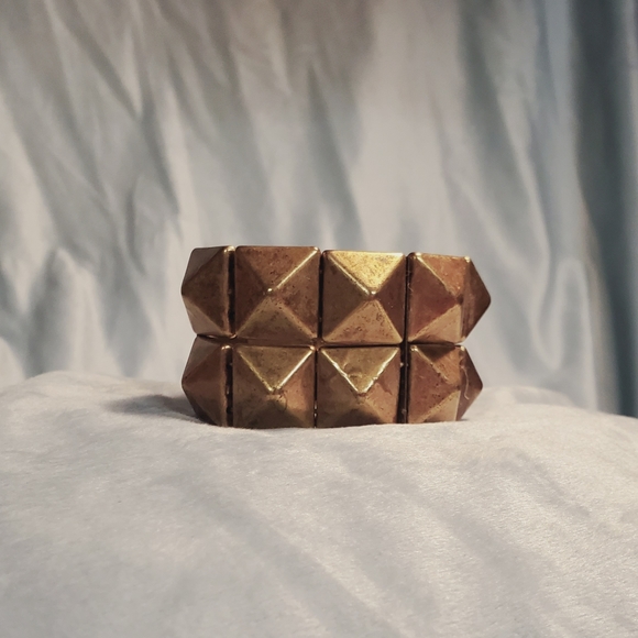 Jewelry | Gold Pyramid Bracelet | Poshmark